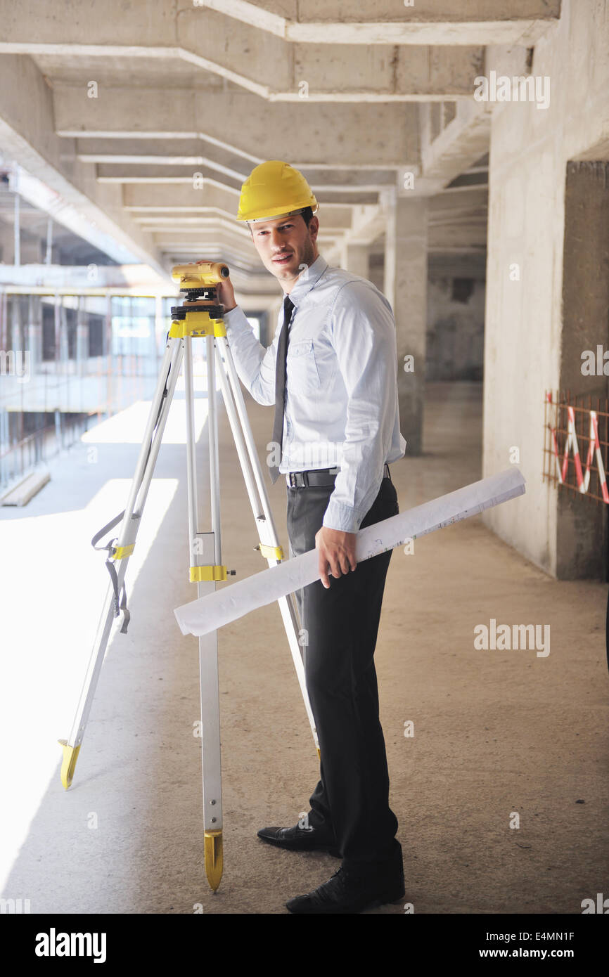 architect on construction site Stock Photo - Alamy