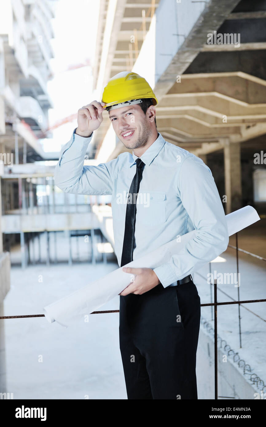 architect on construction site Stock Photo - Alamy