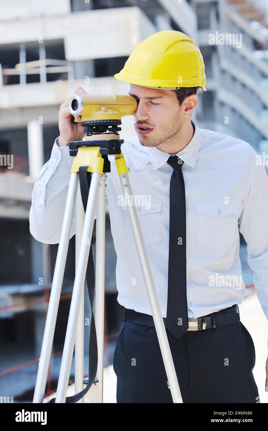 architect on construction site Stock Photo - Alamy