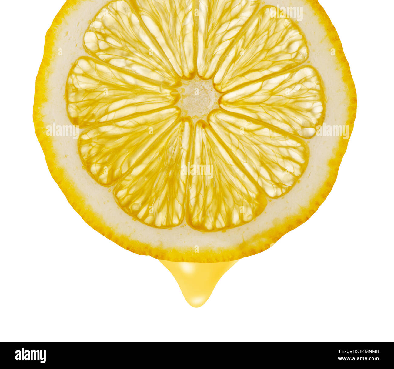 Section lemon with drop Stock Photo - Alamy