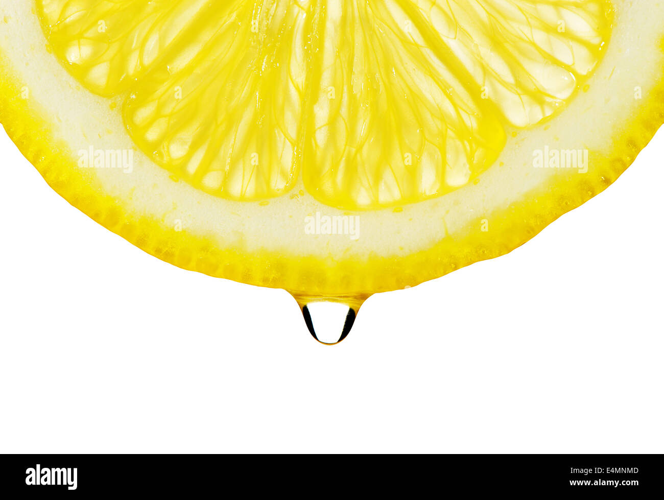 Section lemon with drop Stock Photo - Alamy