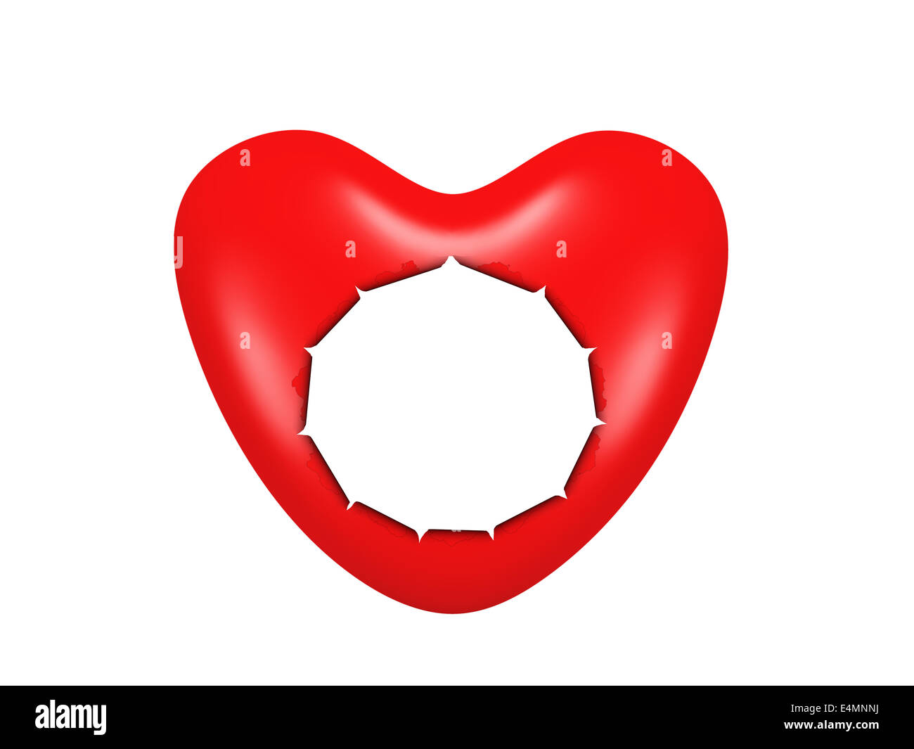 3d rendering heart frame Cut Out Stock Images & Pictures - Alamy