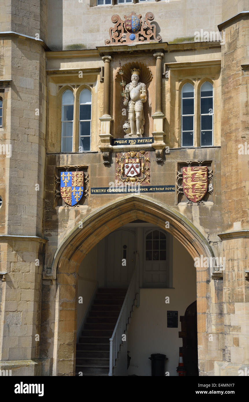 Jesus college entrance Stock Photo - Alamy