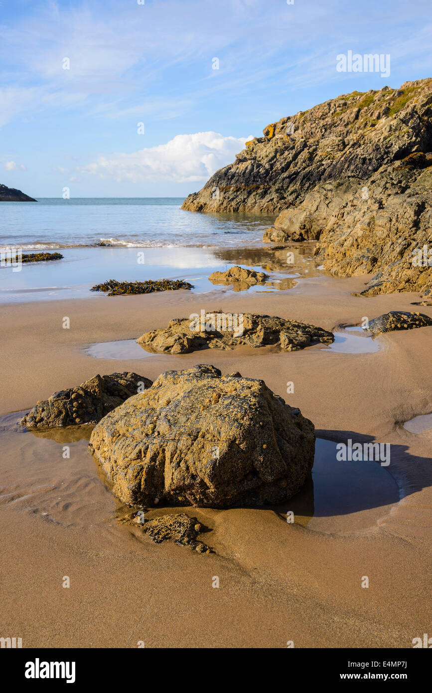 Port Mora bay, near Portpatrick, Dumfries & Galloway, Scotland Stock ...