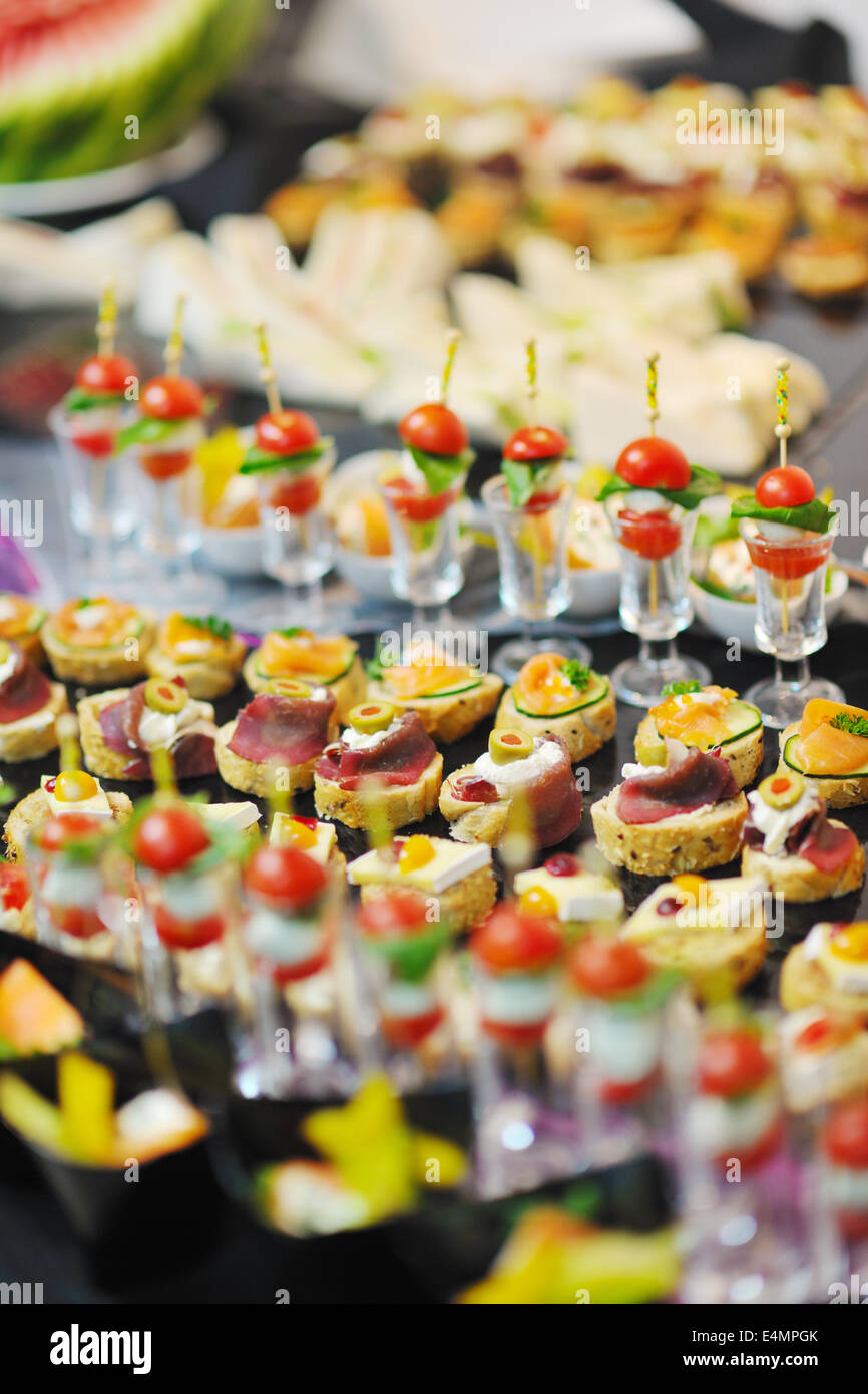 buffet food closeup Stock Photo - Alamy