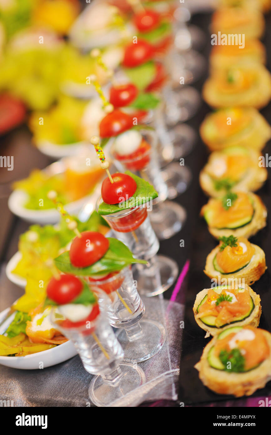 buffet food closeup Stock Photo - Alamy