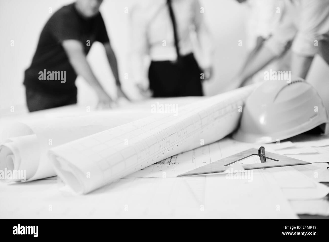 With architects Black and White Stock Photos & Images - Alamy