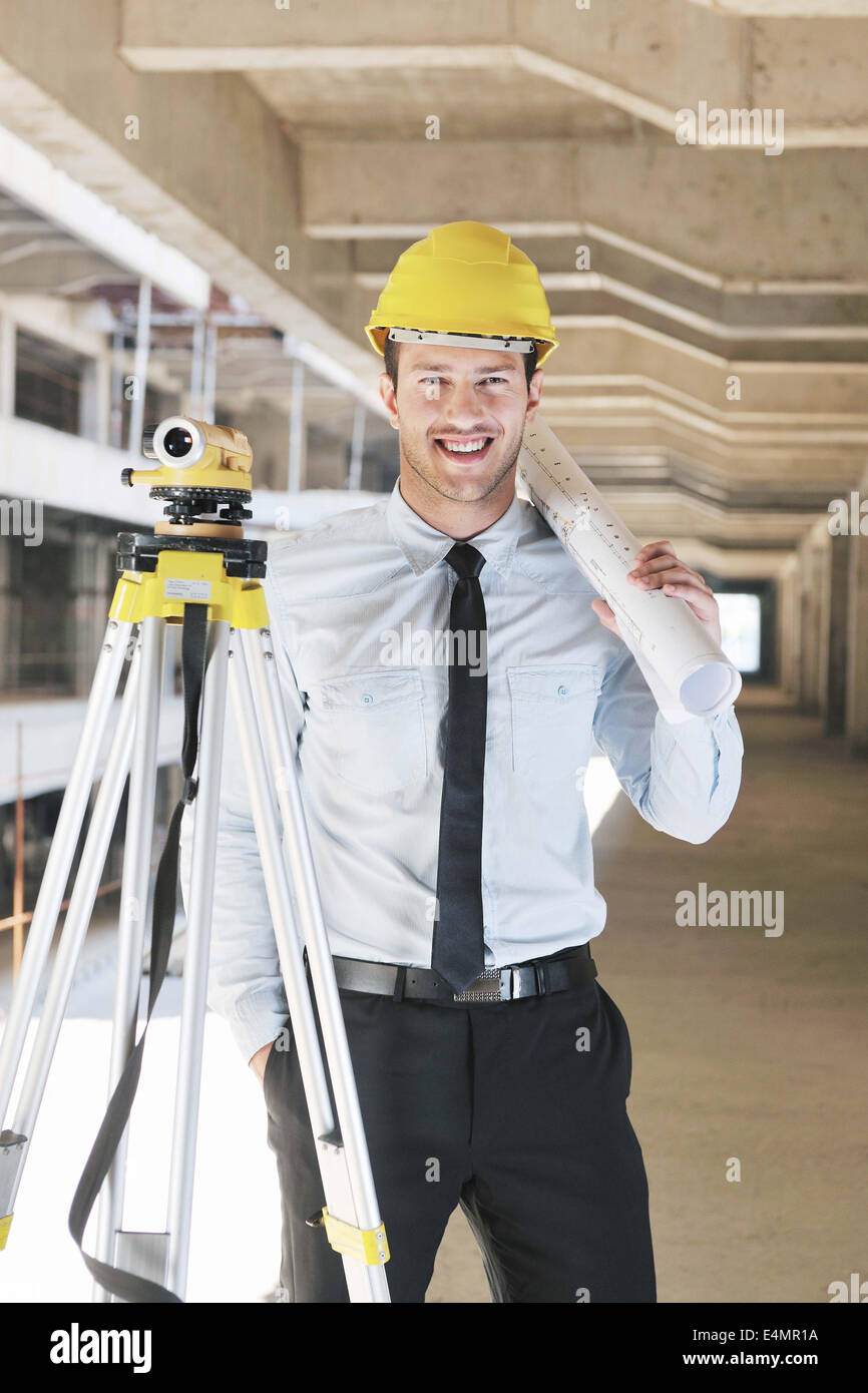 architect on construction site Stock Photo - Alamy