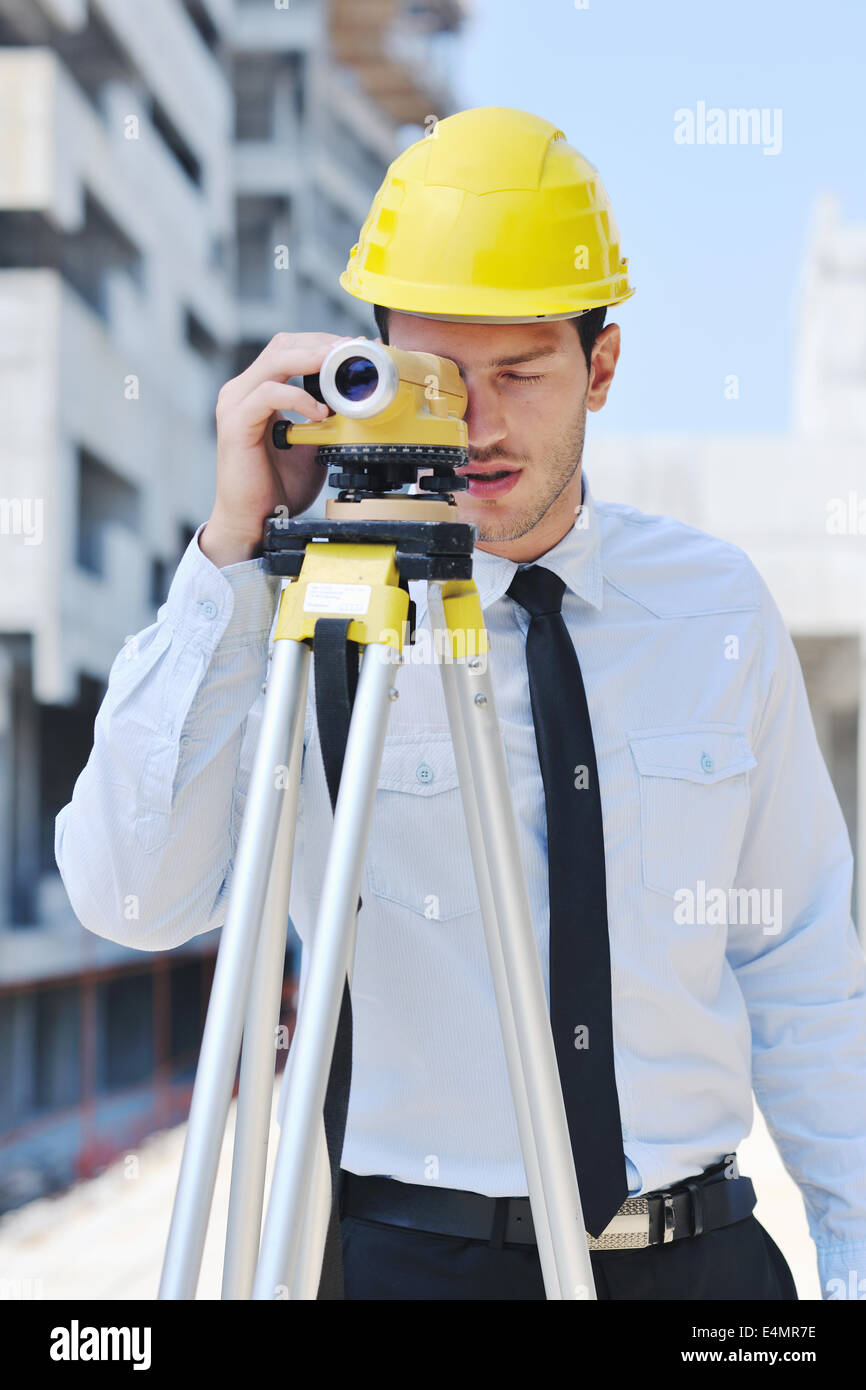 architect on construction site Stock Photo - Alamy