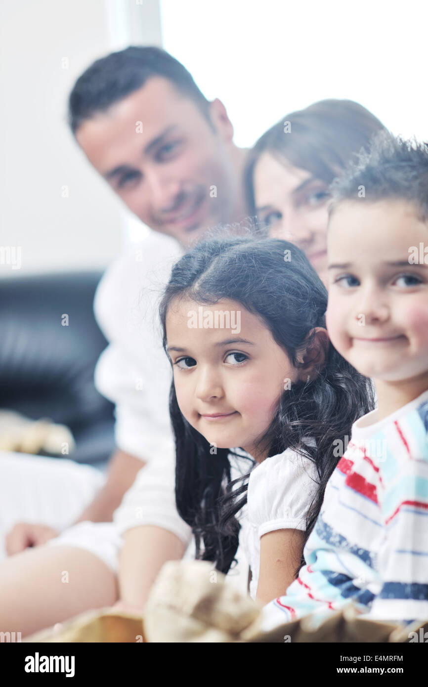 young family at home Stock Photo - Alamy