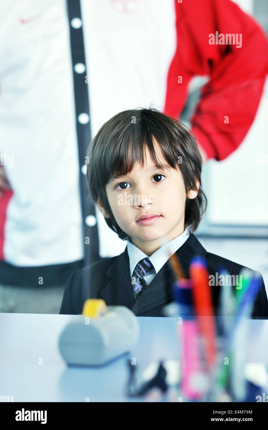 little child scientist in lab Stock Photo - Alamy