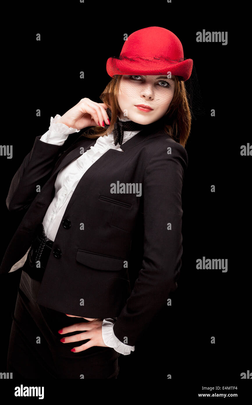 Portrait of a pretty young woman Stock Photo - Alamy