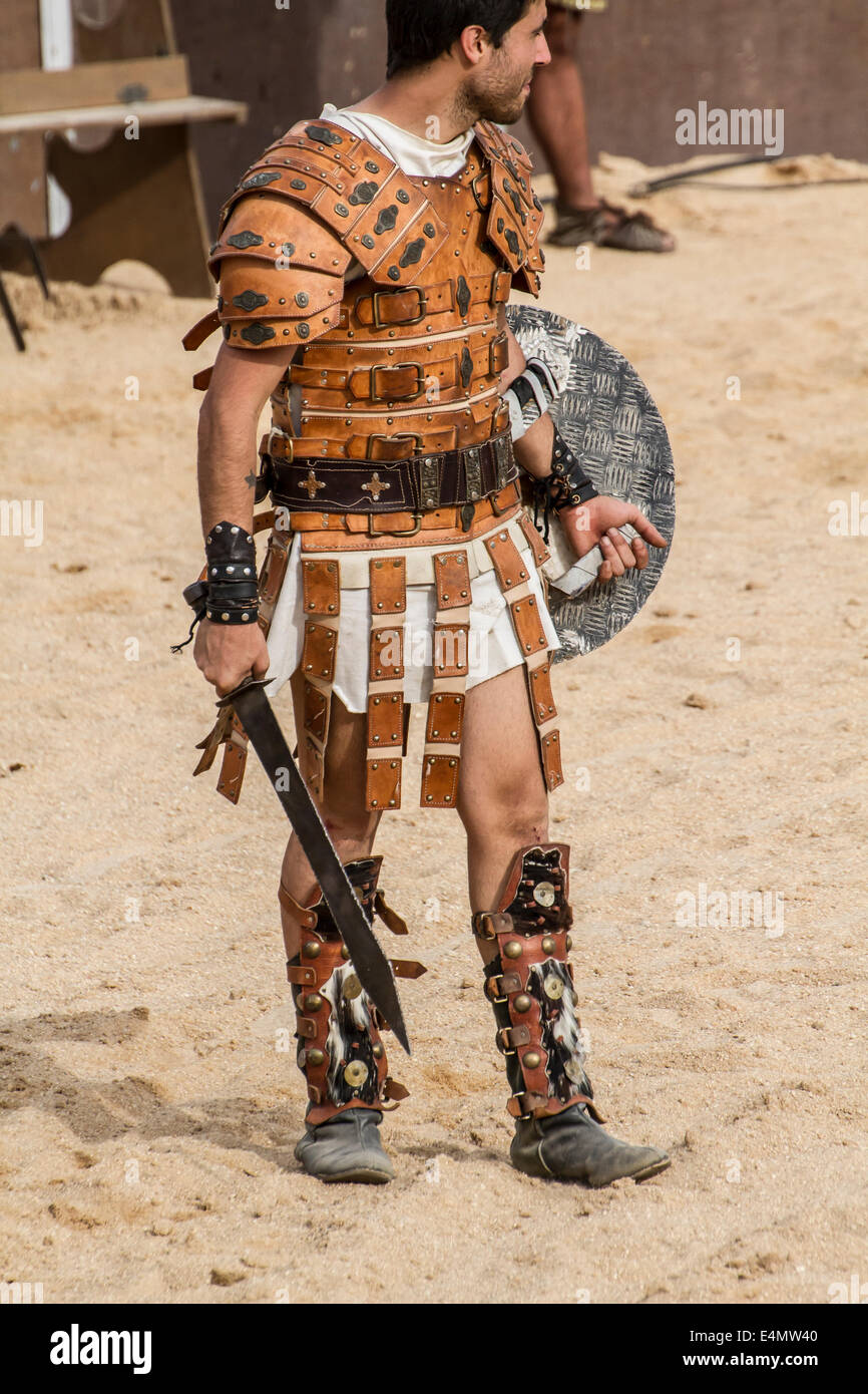 gladiator fighting in the arena of Roman circus Stock Photo - Alamy