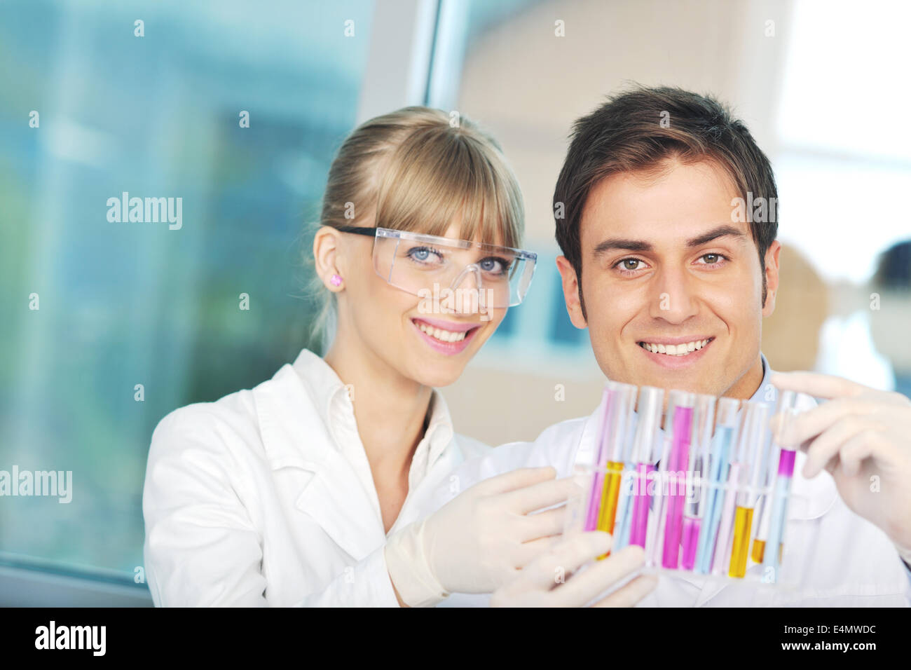science people in bright lab Stock Photo - Alamy