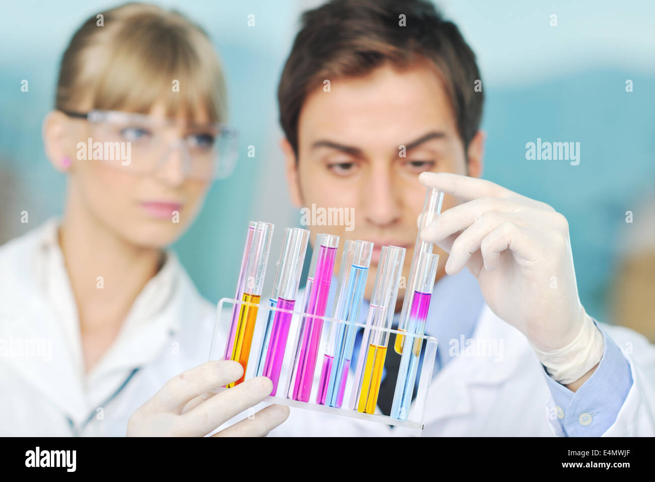 science people in bright lab Stock Photo - Alamy