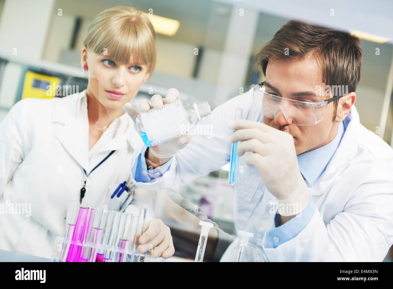 science people in bright lab Stock Photo - Alamy