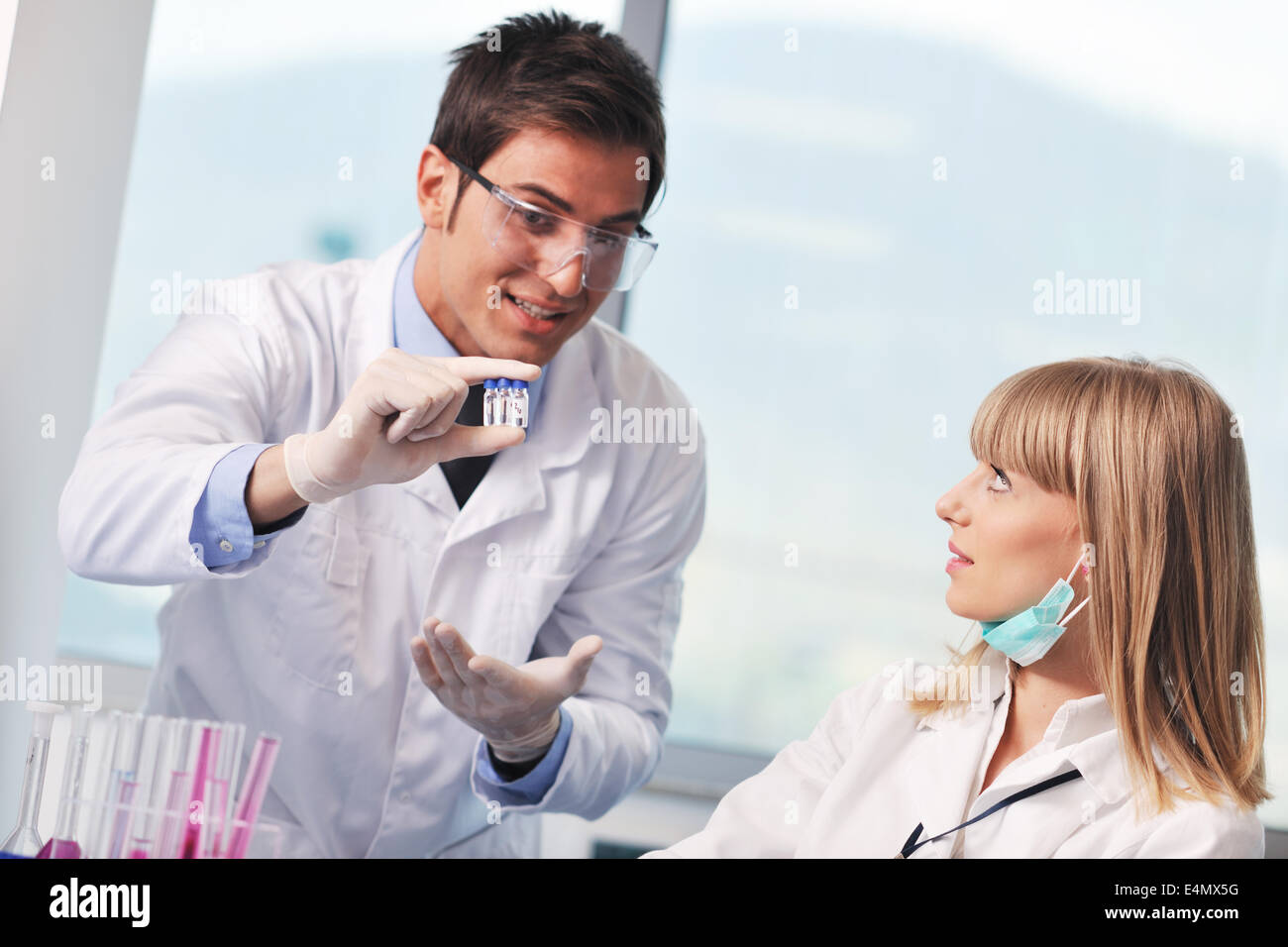 science people in bright lab Stock Photo - Alamy