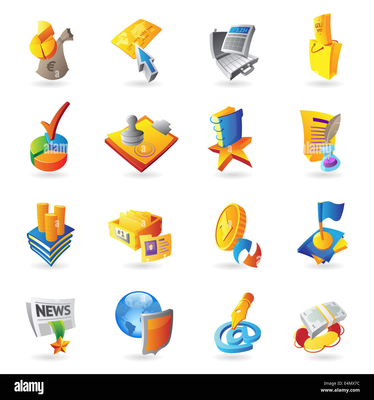 Finance concept email icons hi-res stock photography and images - Alamy