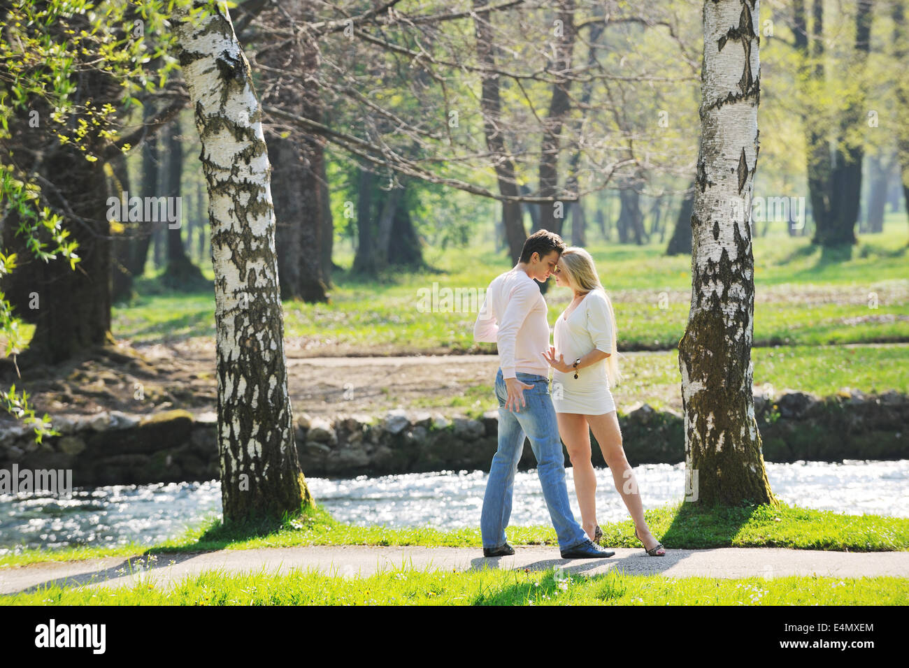 romantic couple in love outdoor Stock Photo - Alamy