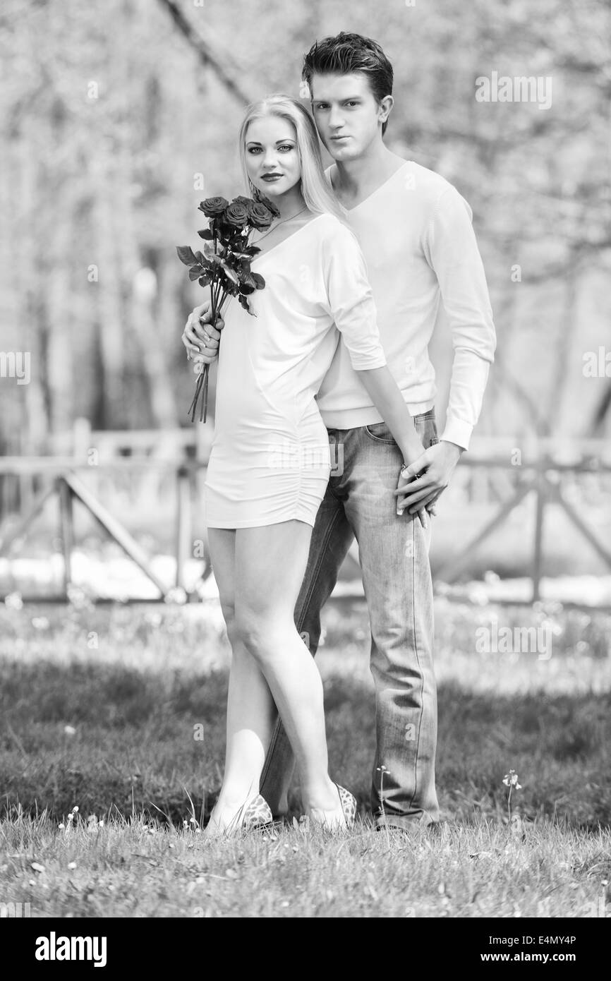 romantic couple in love outdoor Stock Photo - Alamy