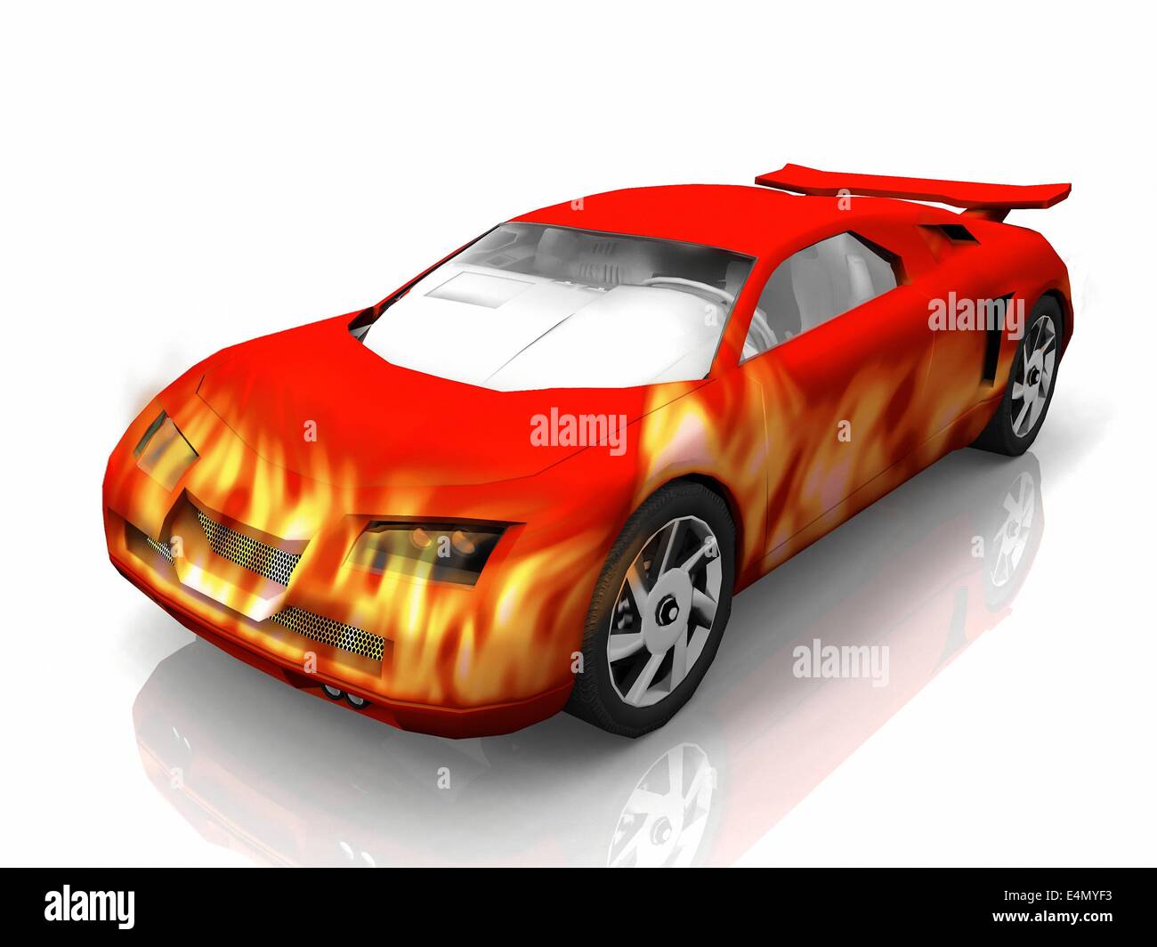 Race car speed, flames hi-res stock photography and images - Alamy