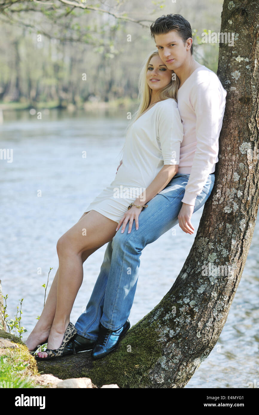 romantic couple in love outdoor Stock Photo - Alamy