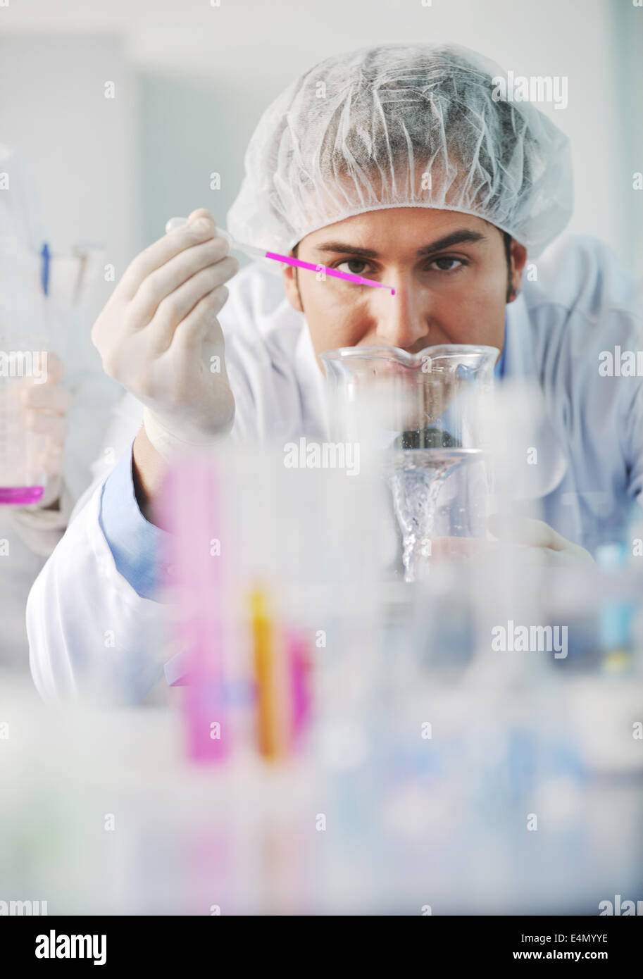 research and science people in laboratory Stock Photo - Alamy