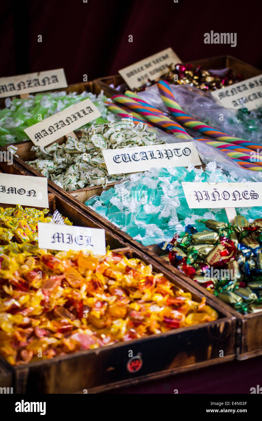 artisanal candy store and candy Stock Photo - Alamy