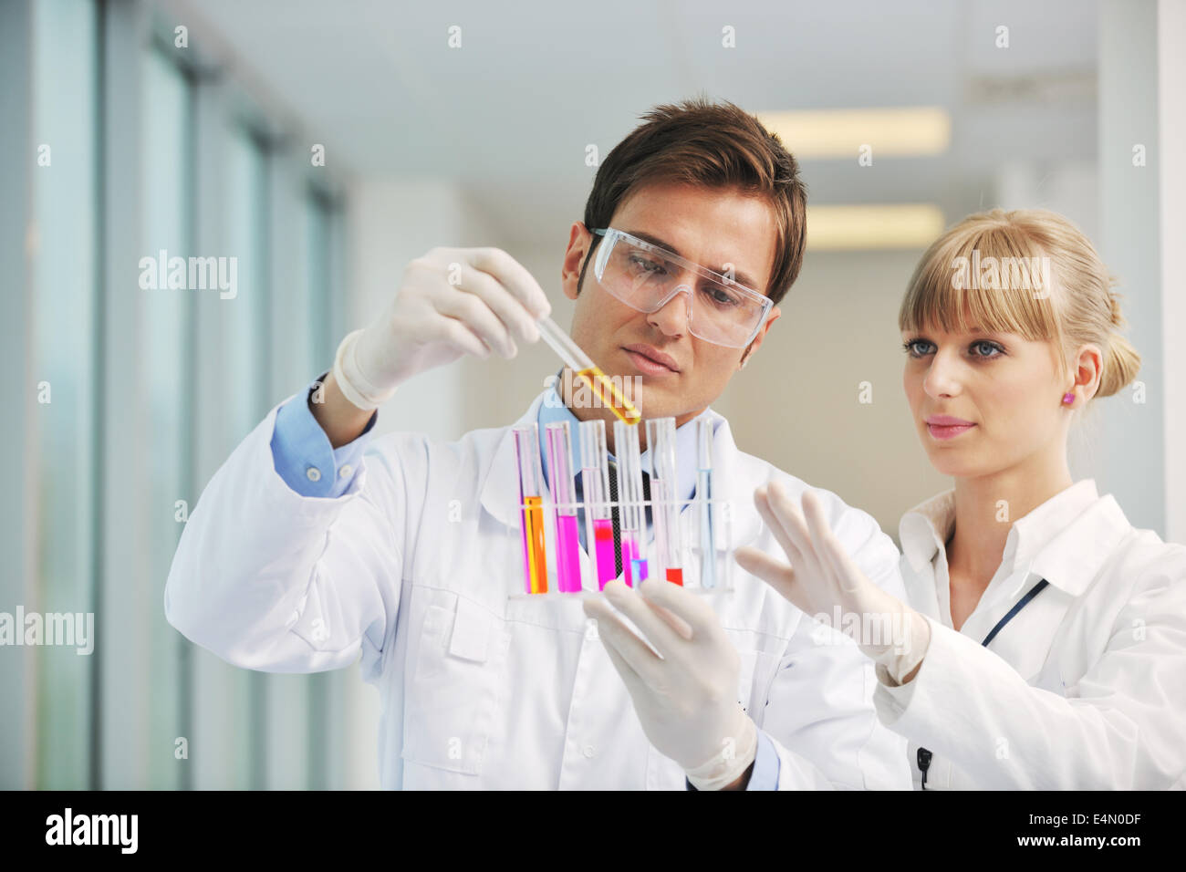 science people in bright lab Stock Photo - Alamy
