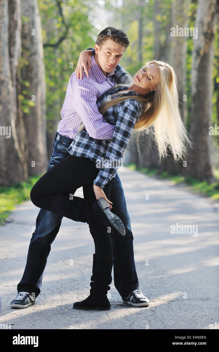 romantic couple in love outdoor Stock Photo - Alamy
