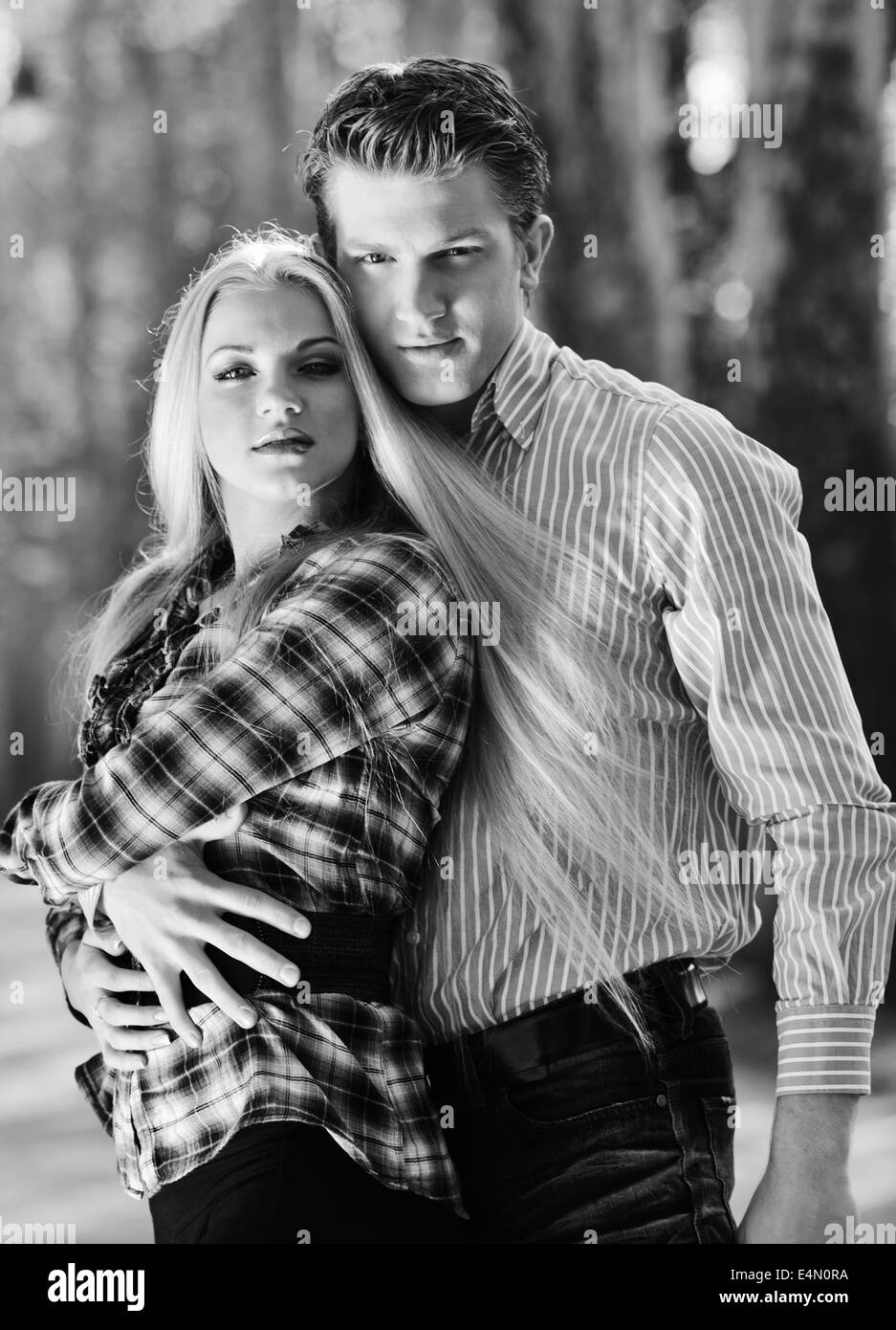 romantic couple in love outdoor Stock Photo - Alamy