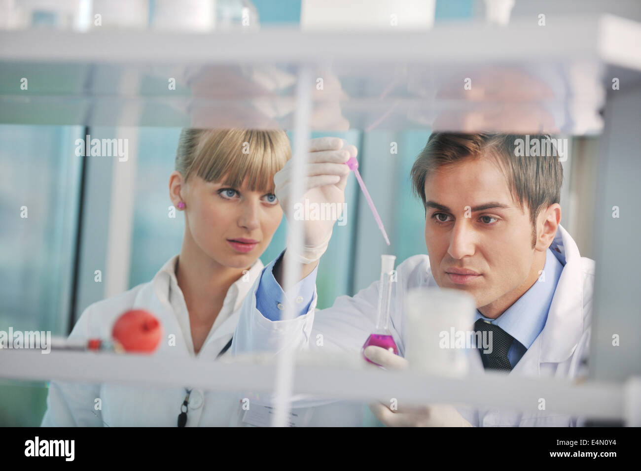 science people in bright lab Stock Photo - Alamy