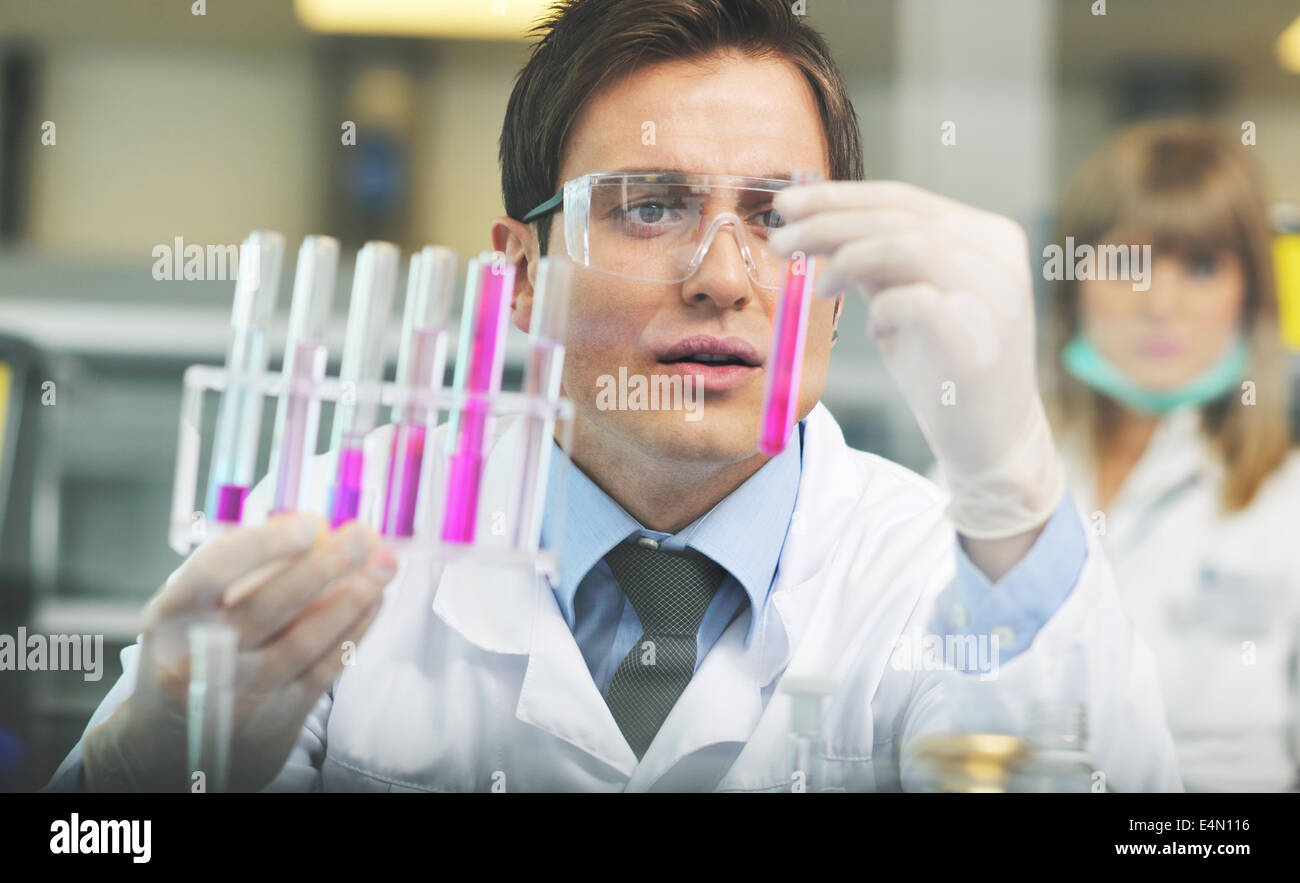 science people in bright lab Stock Photo - Alamy