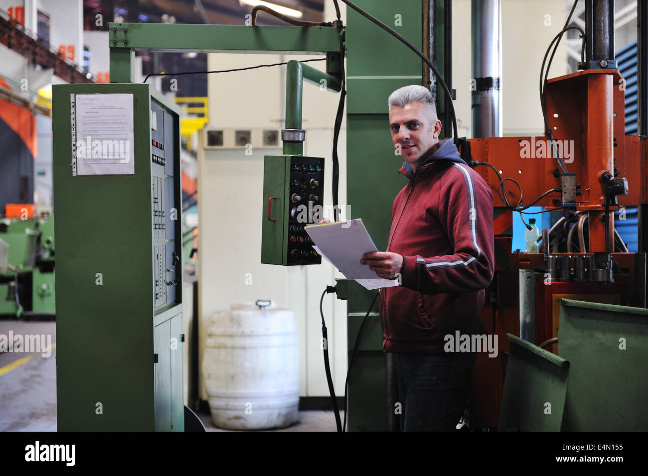industry workers people in factory Stock Photo - Alamy