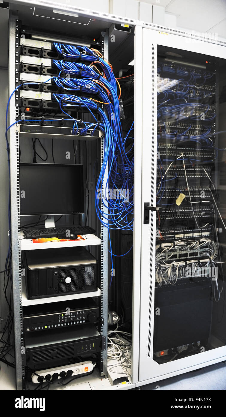 network server room routers Stock Photo - Alamy