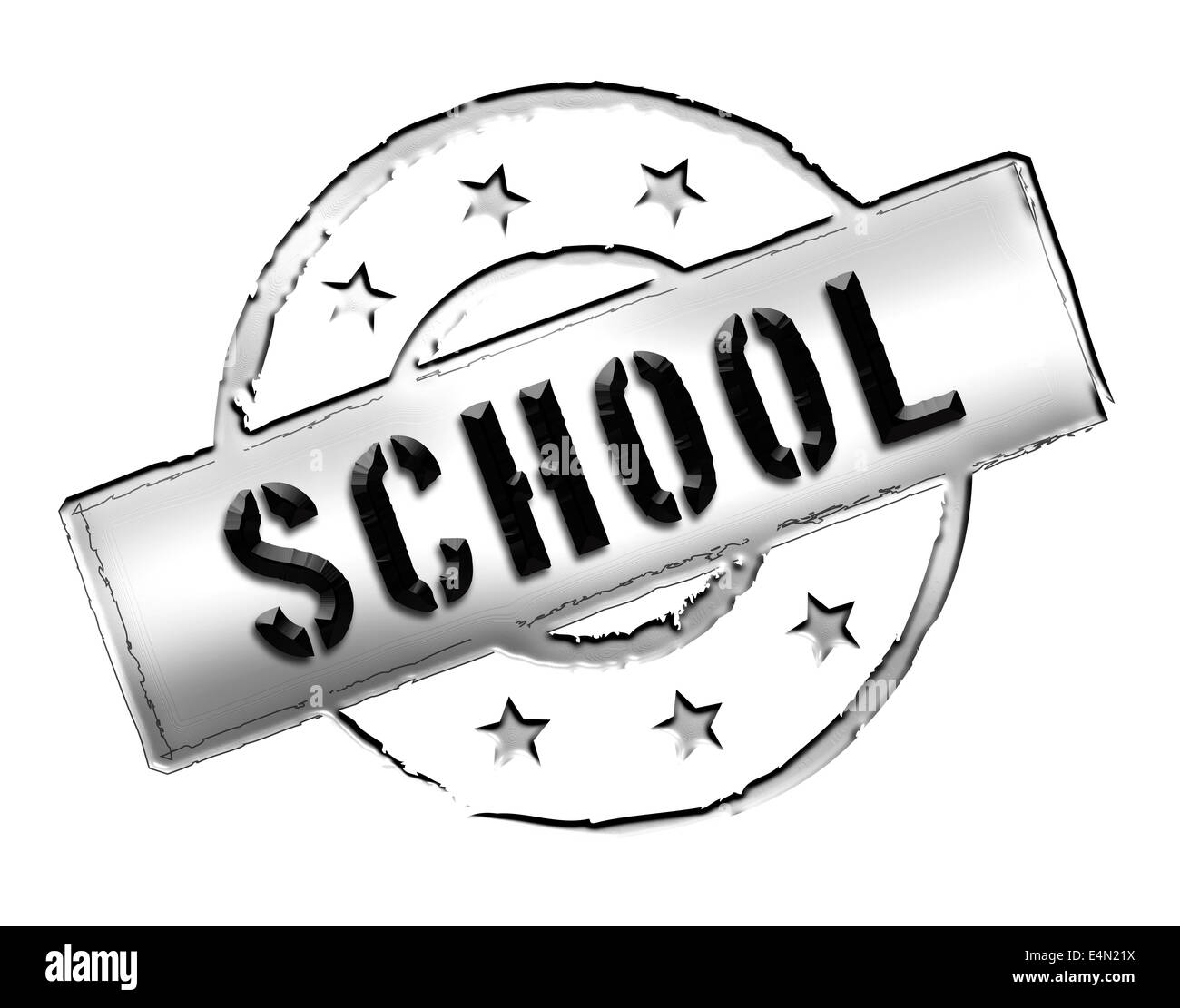 Stamp - school Stock Photo - Alamy