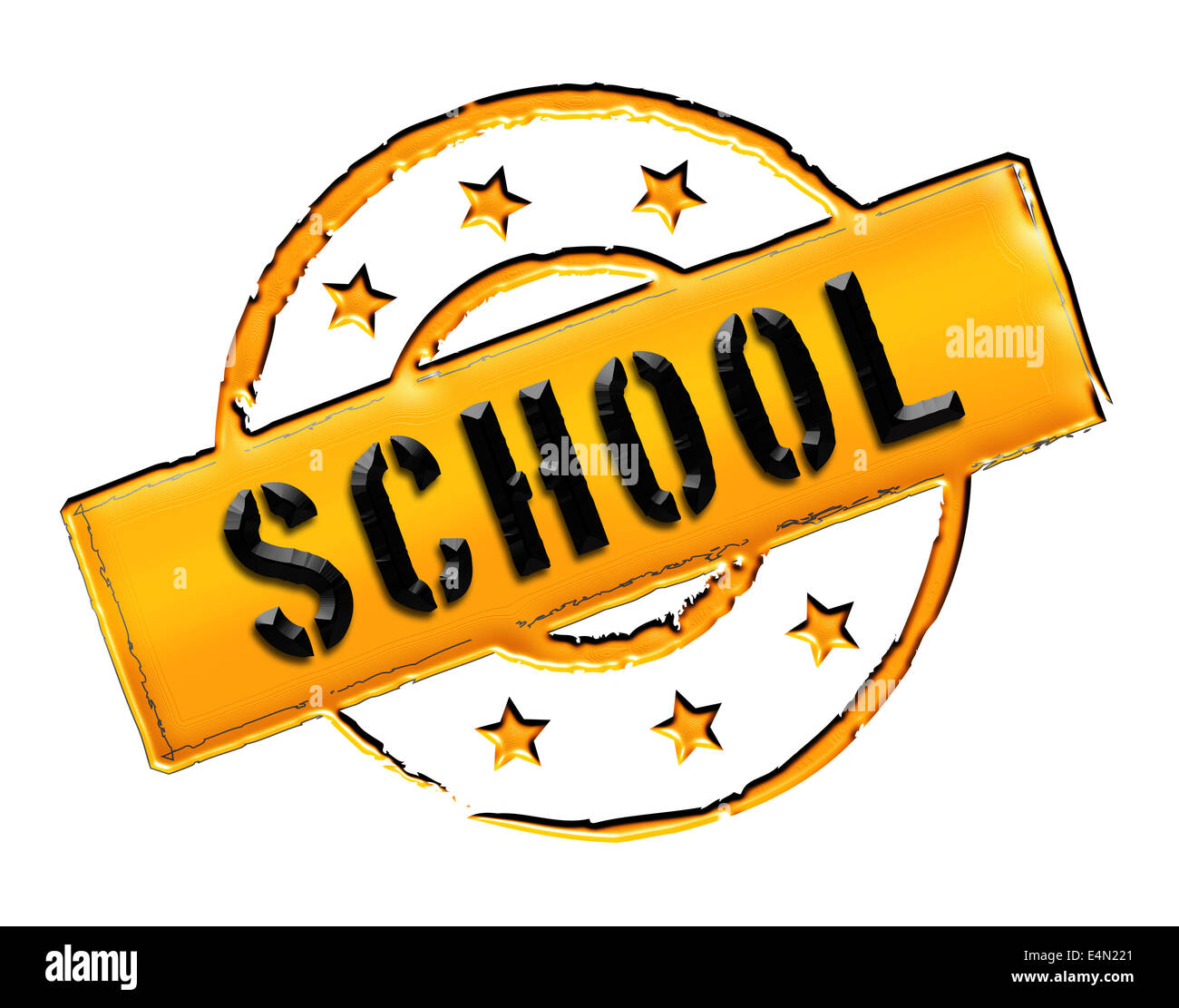 Stamp - school Stock Photo - Alamy
