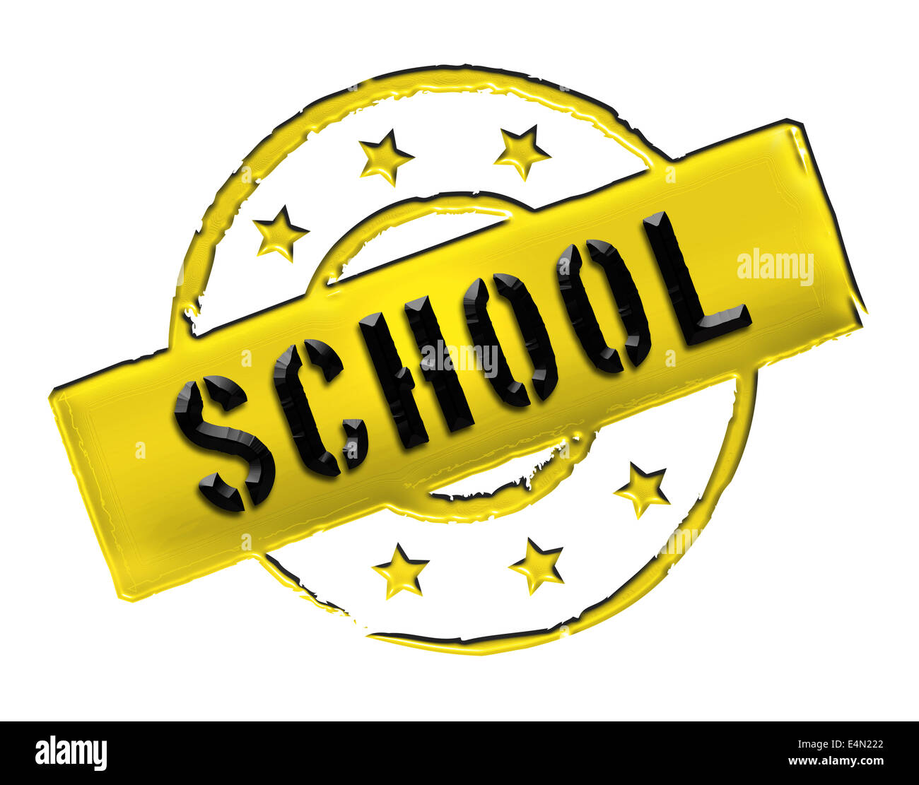 Stamp - school Stock Photo - Alamy