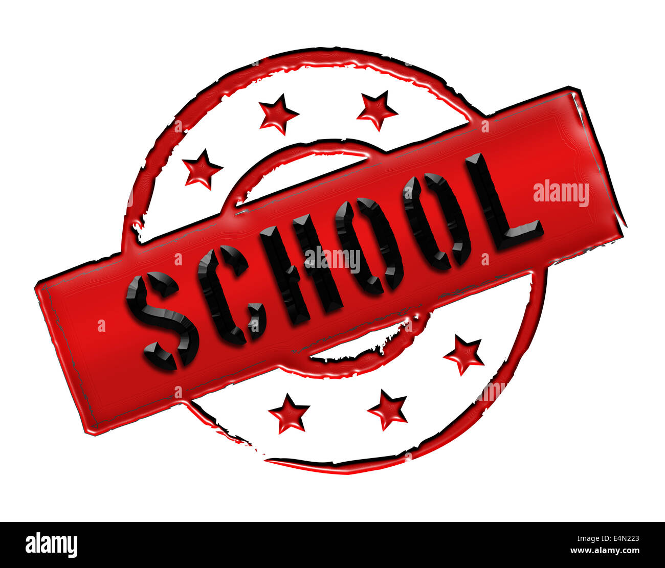 Stamp - school Stock Photo - Alamy