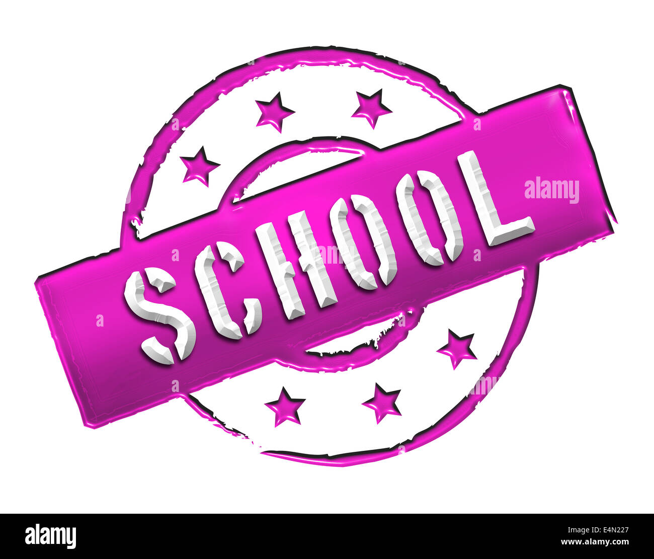 Stamp - school Stock Photo - Alamy