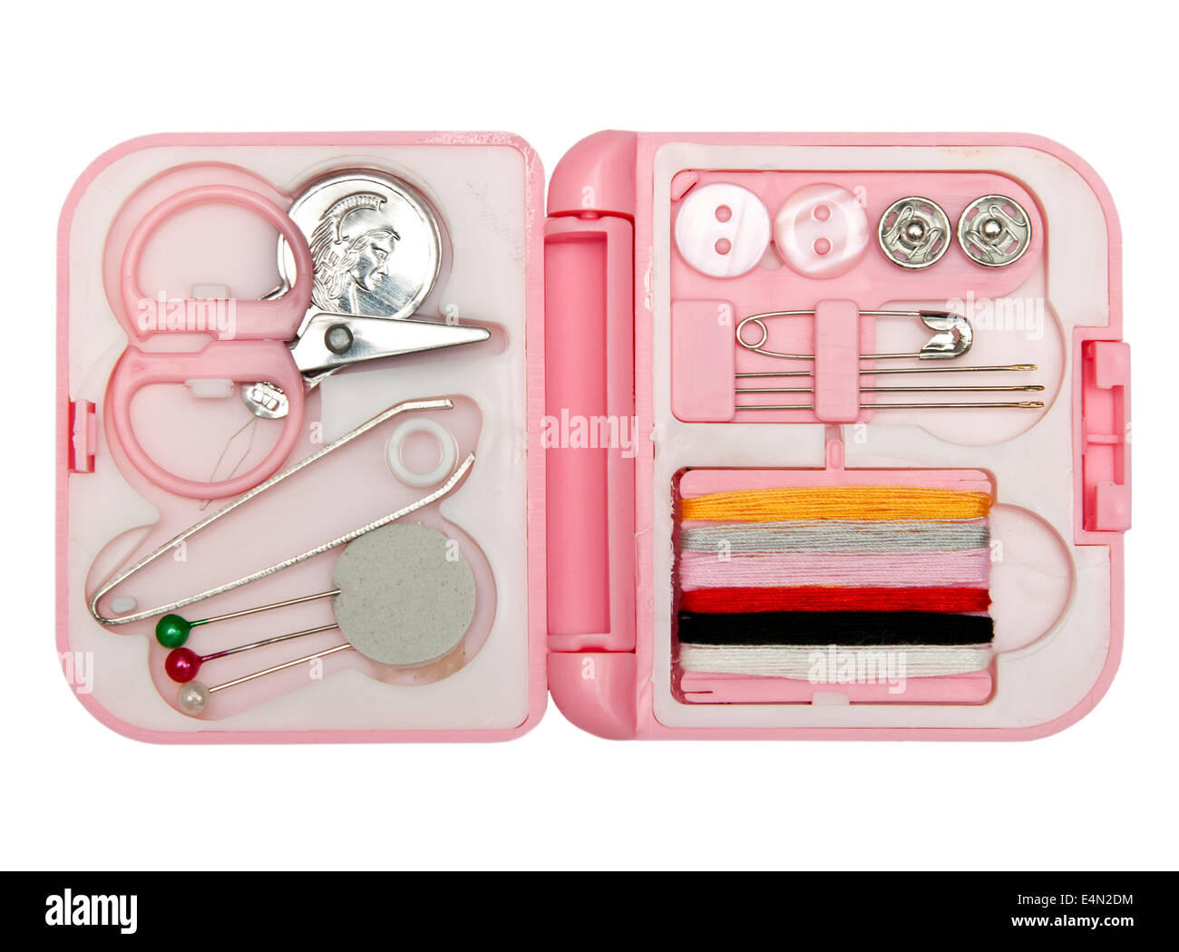 sewing kit, needles, thread Stock Photo - Alamy