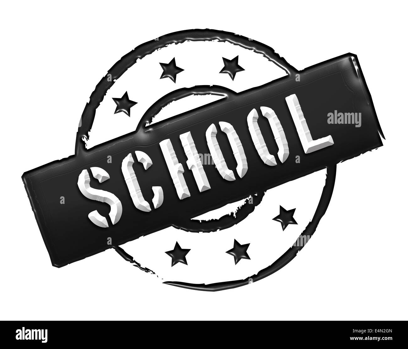 Stamp - school Stock Photo - Alamy