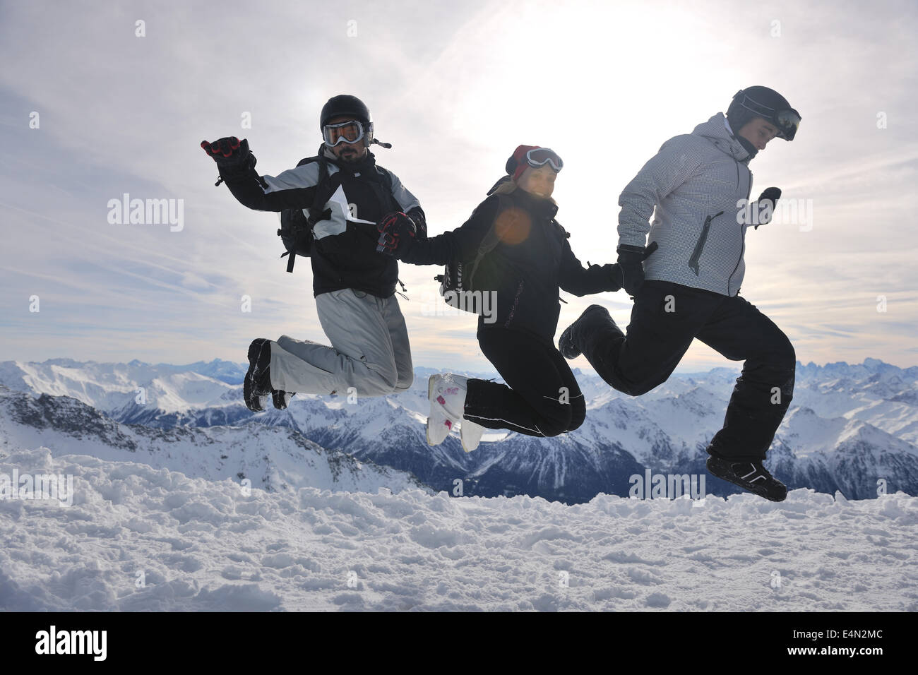 people group on snow at winter season Stock Photo - Alamy