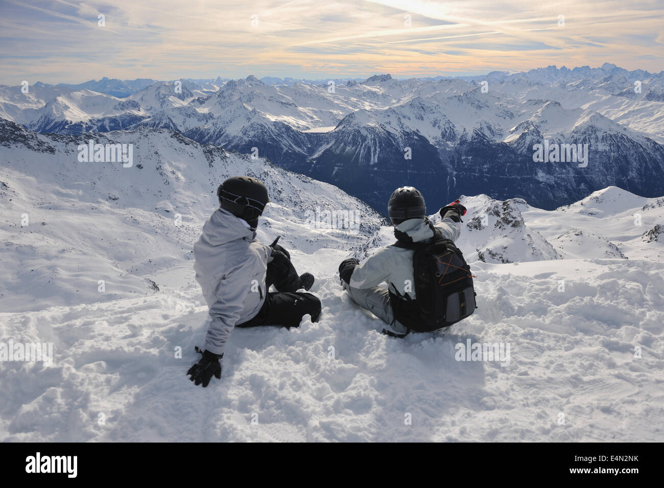 people group on snow at winter season Stock Photo - Alamy