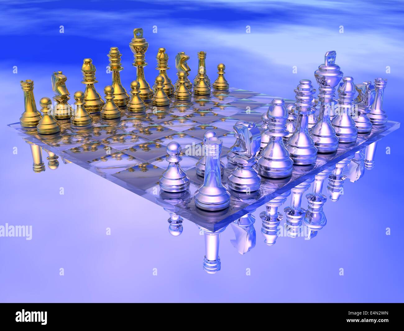 Golden chess set hi-res stock photography and images - Alamy