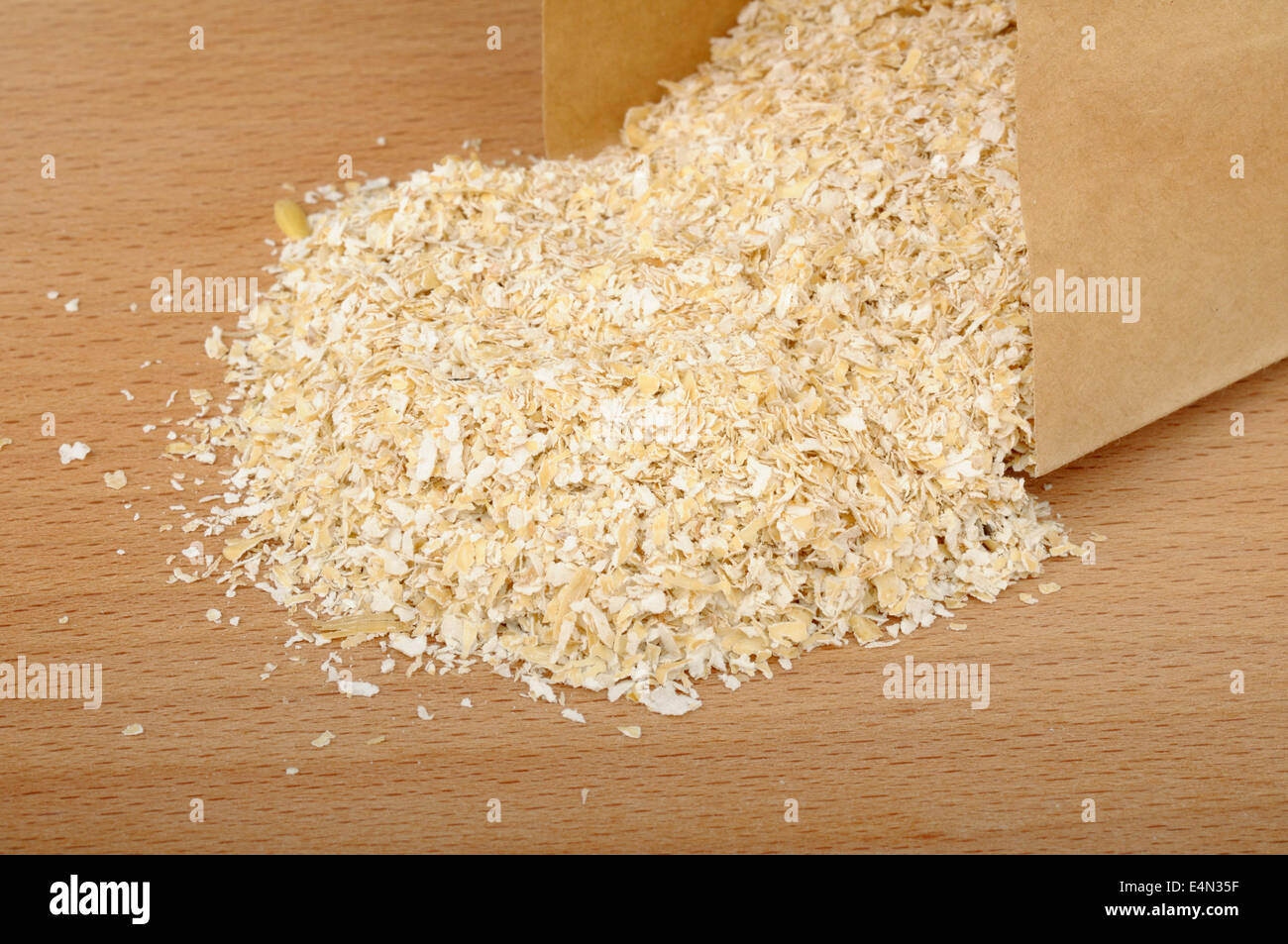 oat bran in a paper bag Stock Photo - Alamy