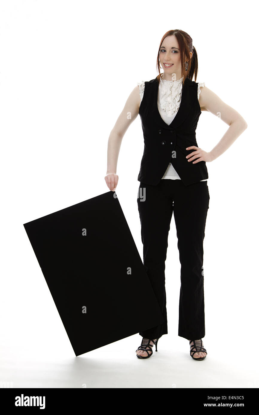 Tipping the sign Stock Photo - Alamy