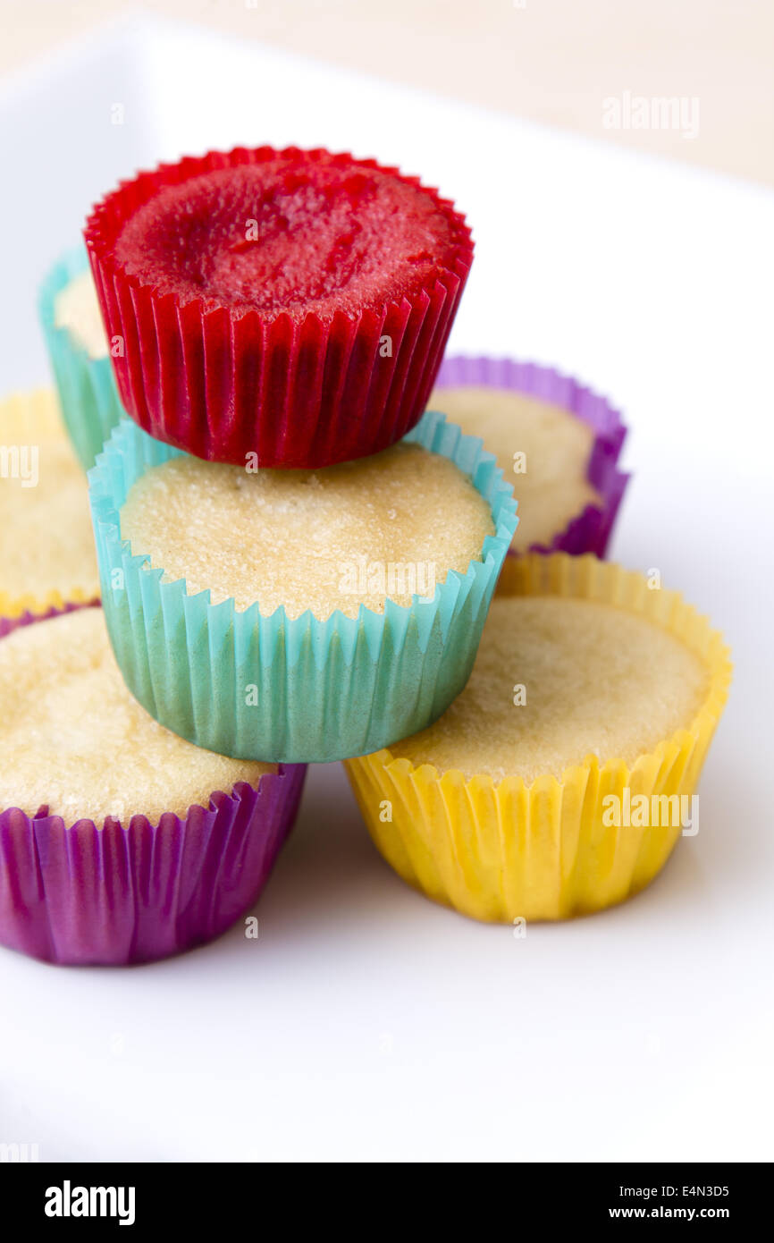 Plate of cupcakes Stock Photo - Alamy