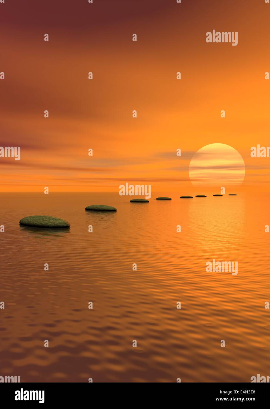Steps to the sun Stock Photo - Alamy
