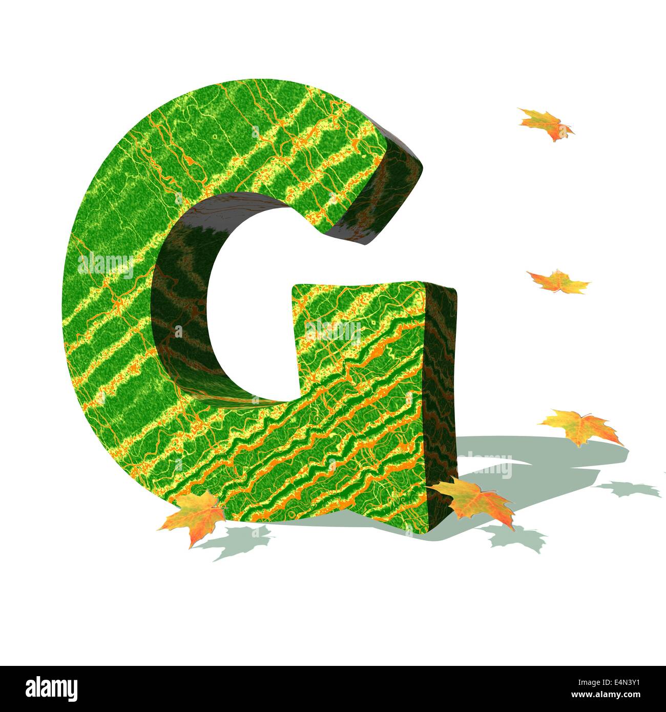 Letter g leaves hi-res stock photography and images - Alamy